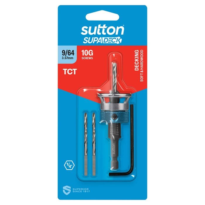 Sutton 9/64" 10G Supadeck TCT Countersink Bit - Bunnings Australia