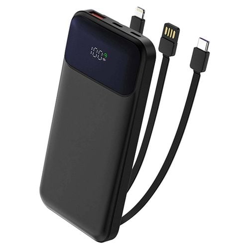 Philips 10000mAh PowerBank With Three Charging Cables - Black ...