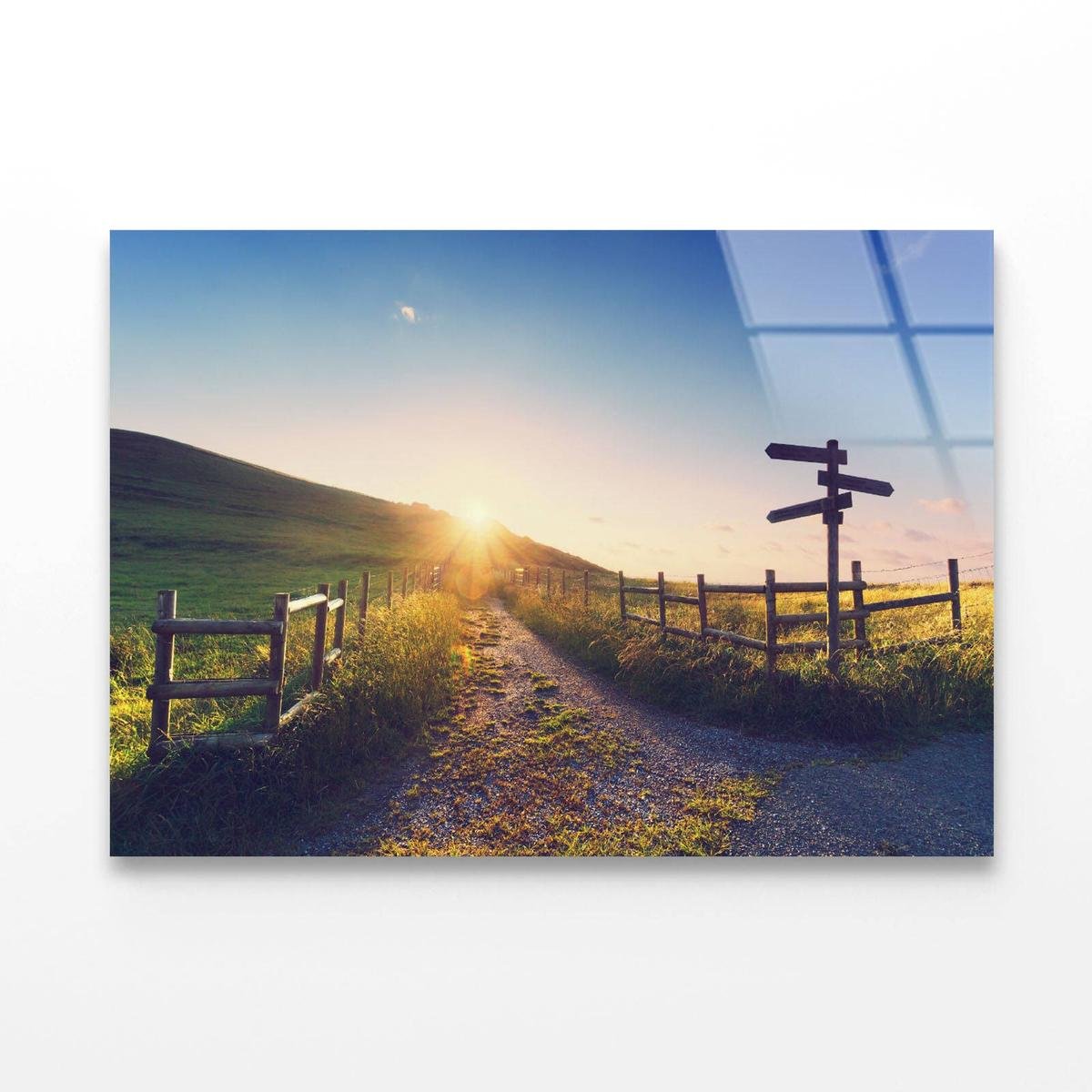 Wooden Signpost Print 100% Australian Made 90 x 60cm (Acrylic ...