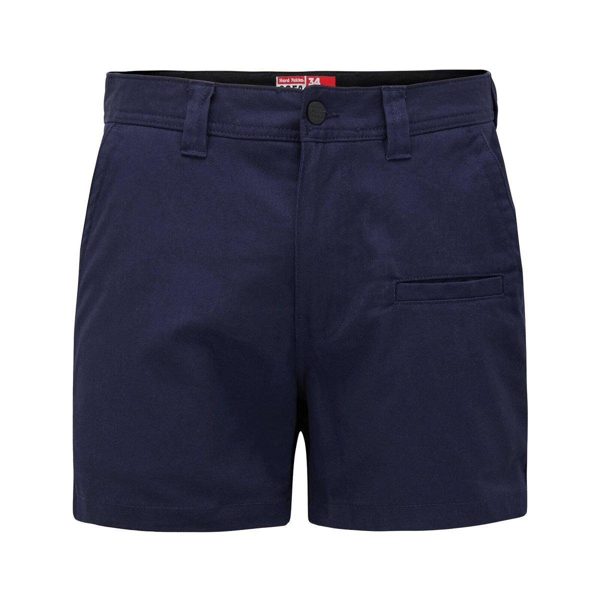 Hard Yakka Size 97R Navy 3056 Stretch Canvas Slim Fit Short - Bunnings ...
