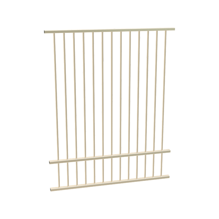 ProtectorAl 350 - 1200 x 1500mm Paperbark Aluminium Flat Top Pool Fence ...