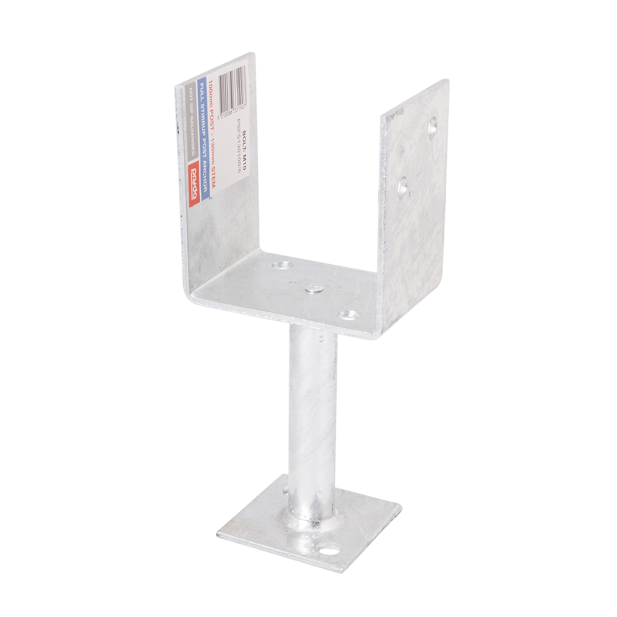 Pryda 130 x 100mm M10 Full Stirrup Post Anchor - Bunnings Australia