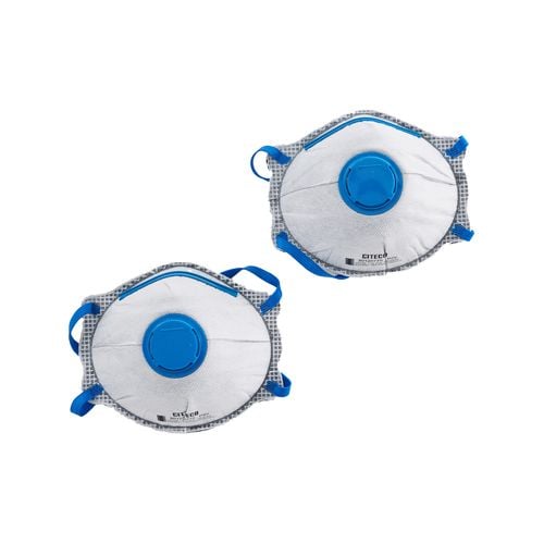 Citeco P2 Carbon Valved Respirator - 2 Pack - Bunnings Australia