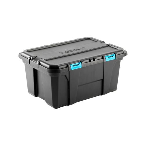 Inabox 100L Iron Black Heavy Duty Storage Container - Bunnings Australia