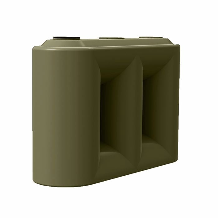 Clark 5000L Poly Slim Water Tank - Bronze Olive - Bunnings Australia