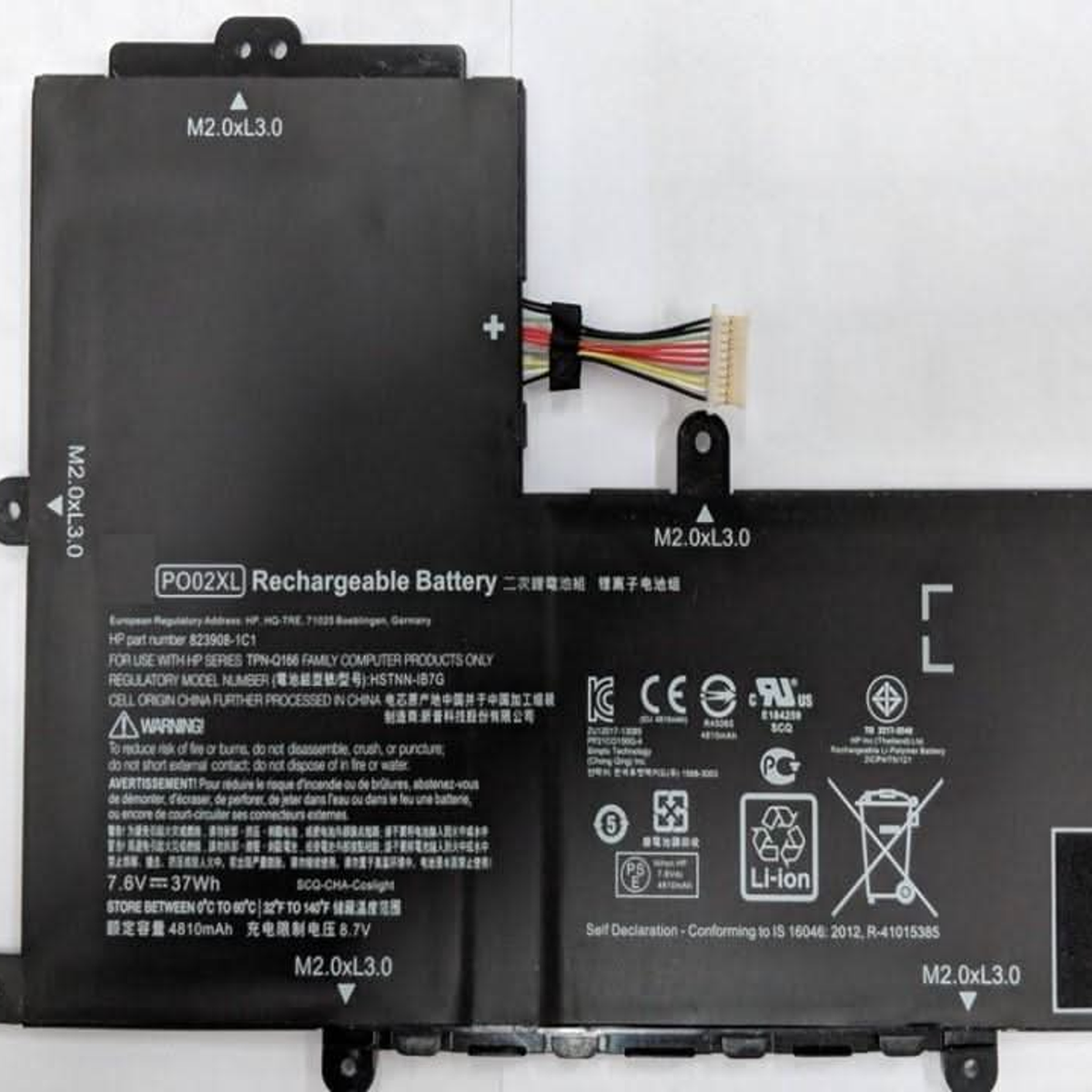 Replacement Battery For Hp Stream 11-r 11-r014wm Series 823908-1c1 ...