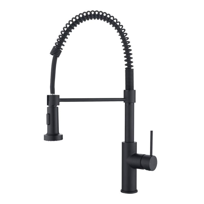 Mondella Resonance 35mm Matte Black Dual Function Coil Pull Down Sink ...