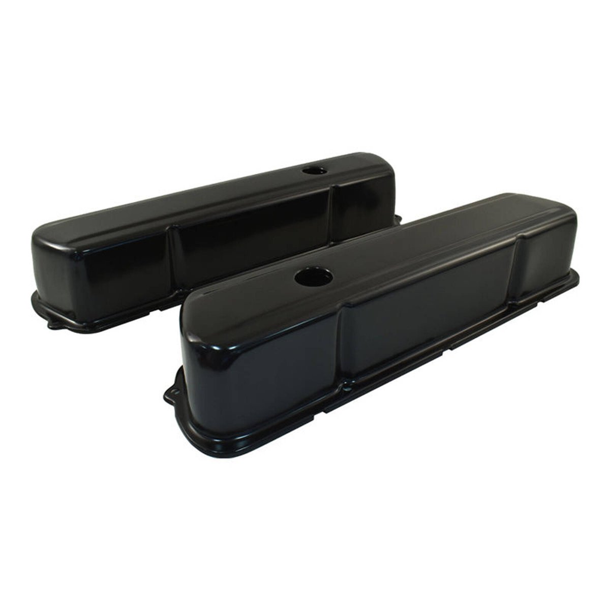 Black Steel Tall Valve Rocker Covers Pair suits Holden 253 308 (No Logo ...