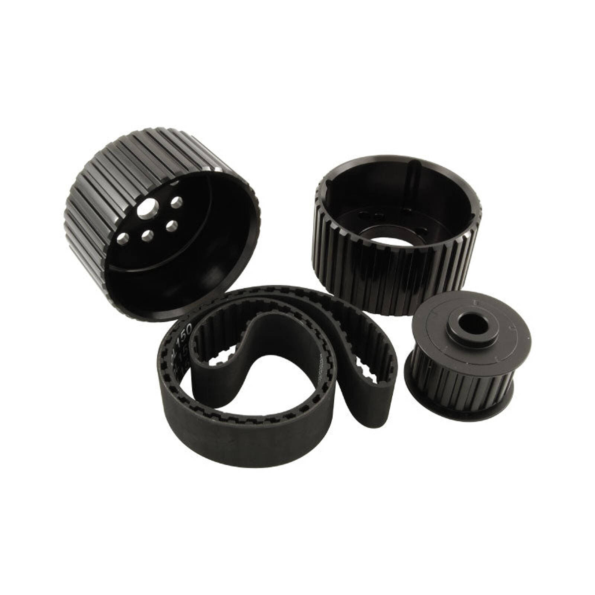 SBC Small Block Chev Short Water Pump Gilmer Drive Kit Black Billet ...