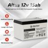 Altus 12V 15ah AGM Battery Deep Cycle SLA Lead Acid Battery - 12 V ...