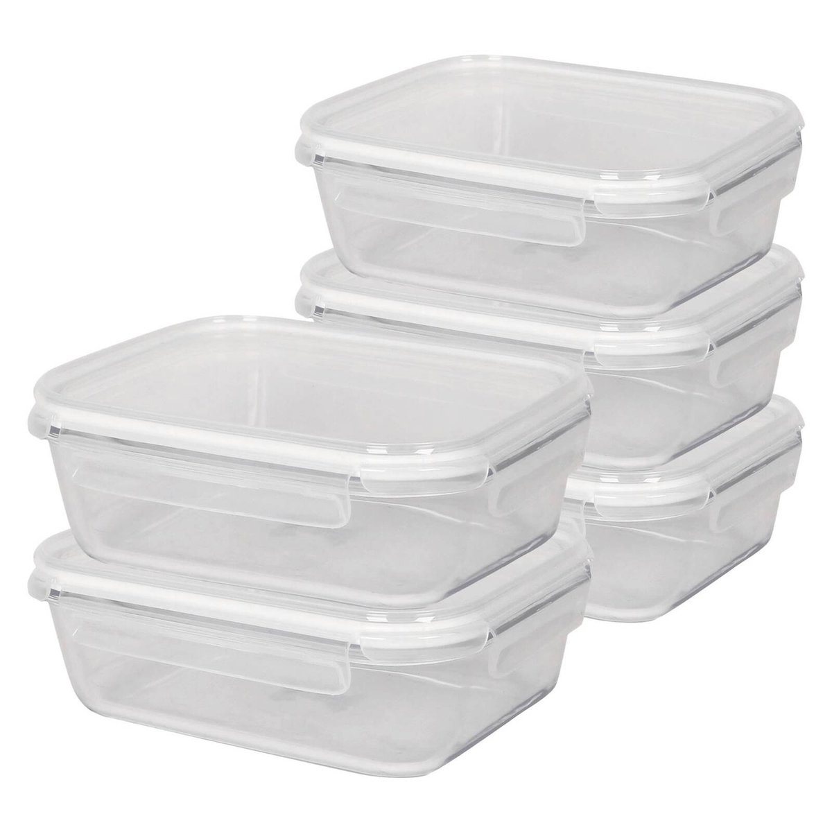 Harbour Housewares Glass Food Storage Containers with Lids - 1.5 Litre ...