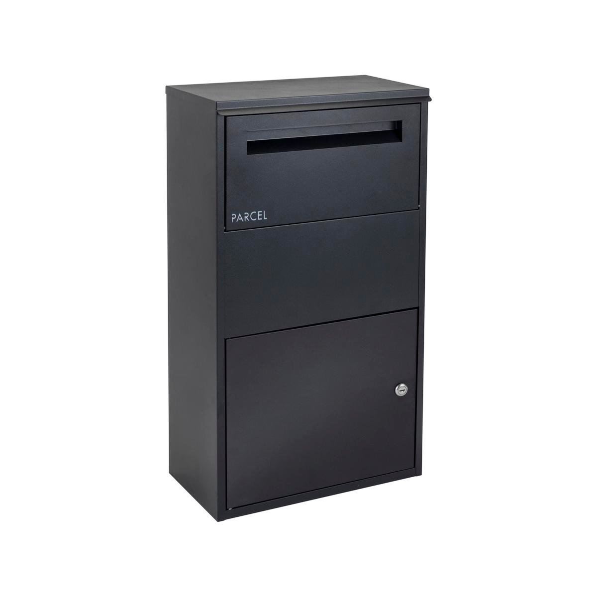 Sandleford 75cm Black Matte York Parcel Letterbox - Bunnings Australia