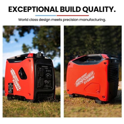 2 x GENPOWER 2200W Portable Power Generator with Bonus Parallel Kit ...