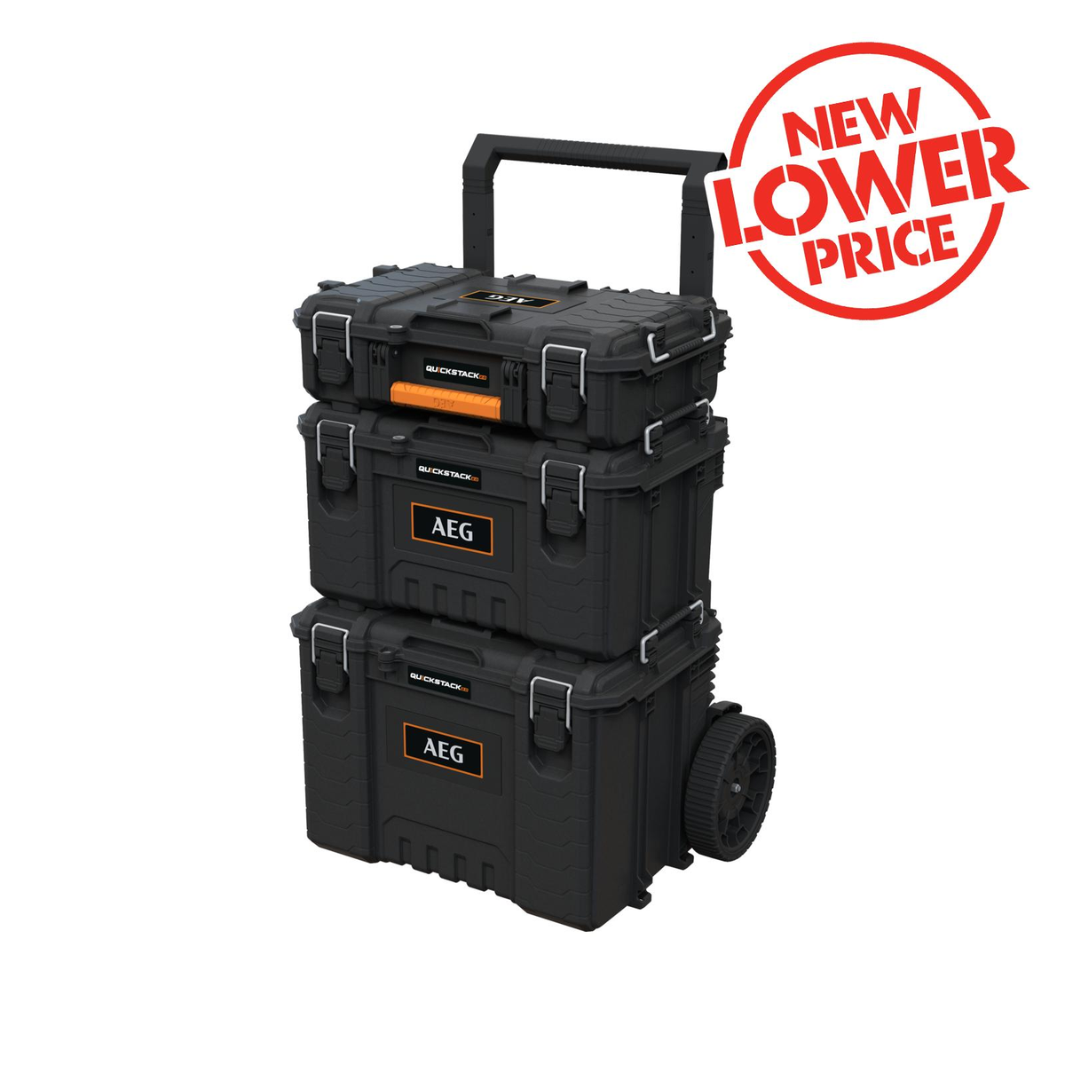 AEG Quickstack 2.0 3-Piece Storage Set - Bunnings Australia