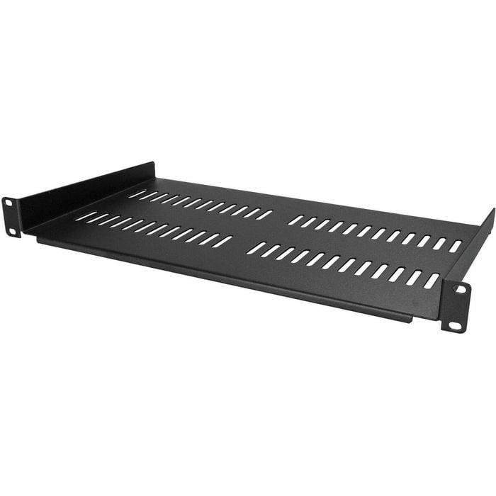 StarTech.com 1U Vented Server Rack Cabinet Shelf - Fixed 10in Deep ...