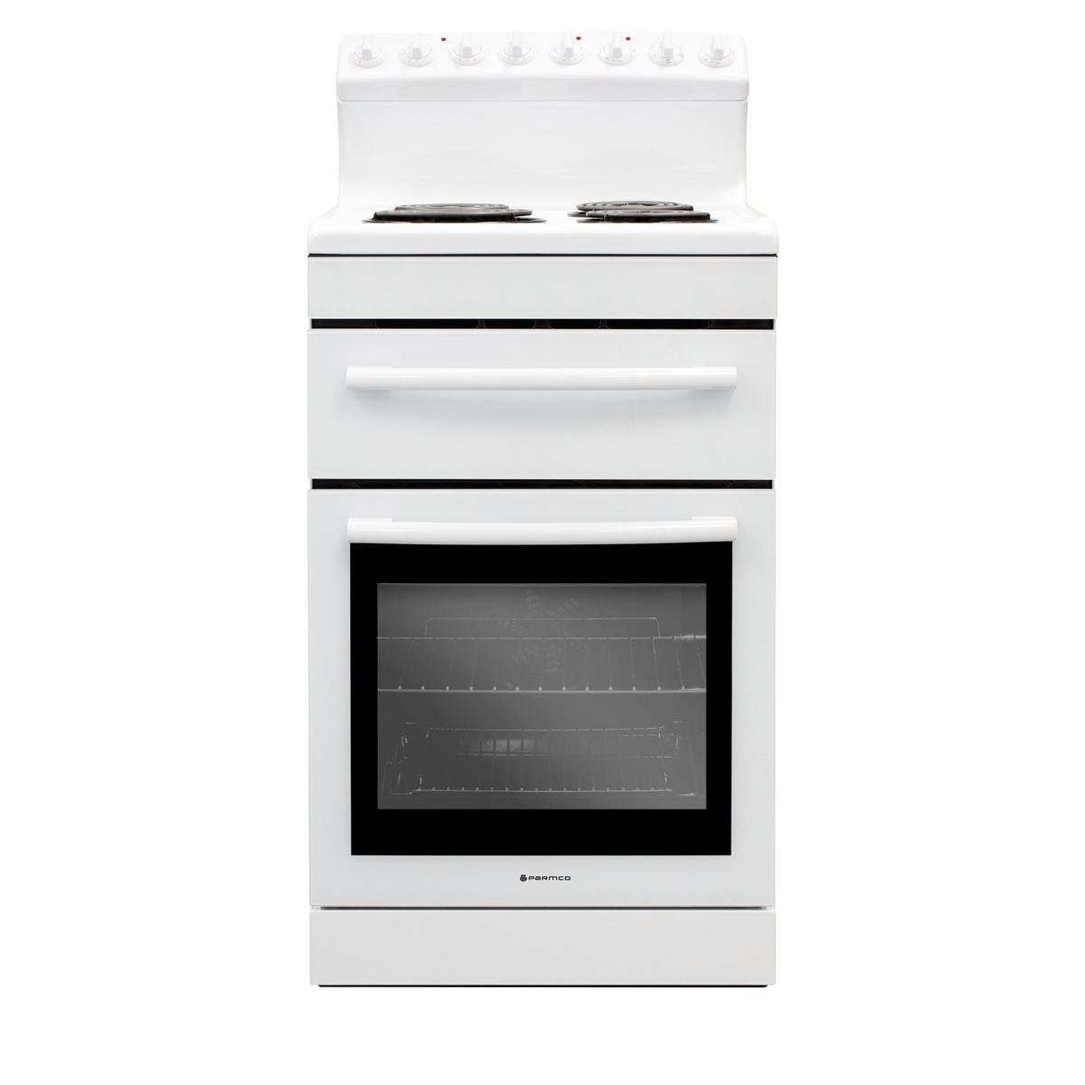 Parmco 540mm White Freestanding Stove - Bunnings New Zealand