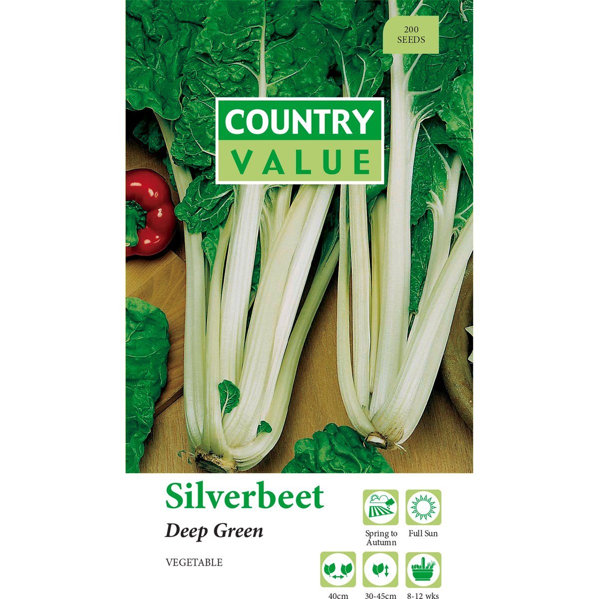 Country Value Deep Green Silverbeet Seed - Bunnings New Zealand