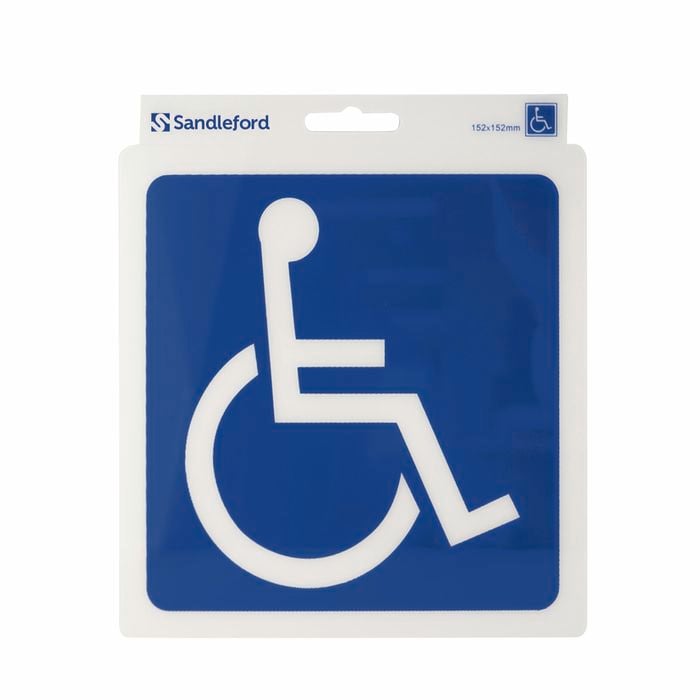 Sandleford 152mm Disabled Symbol Self Adhesive Sign - Bunnings Australia