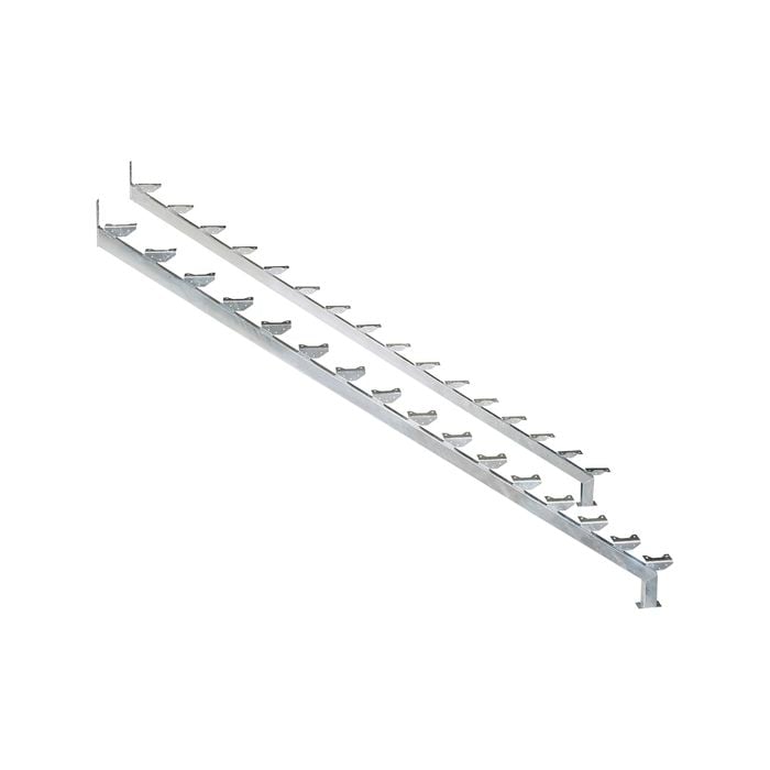Galintel 16 Tread Heavy Duty Galvanised Steel Stair Stringer - 2 Pack ...