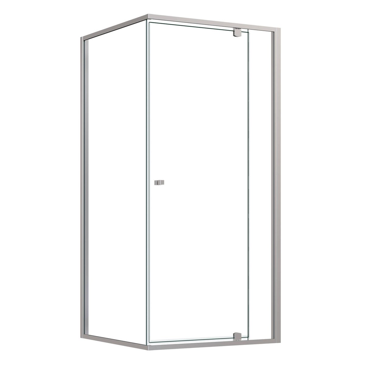 900 x 2000mm Chrome Semi Frameless Shower Screen - Bunnings Australia