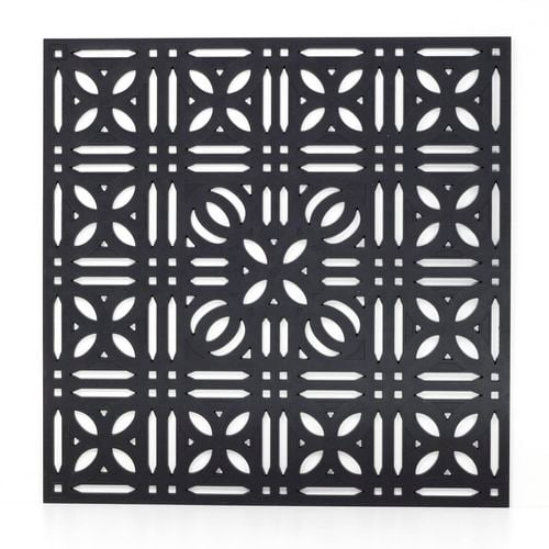Jack Matrix 900 x 900mm Charcoal Modernist Screen Panel - Bunnings ...