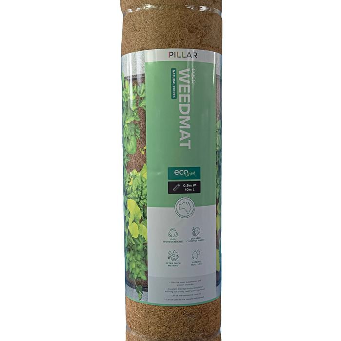 Pillar 0.9 x 10m Natural Coco Weed Control Mat - Bunnings New Zealand
