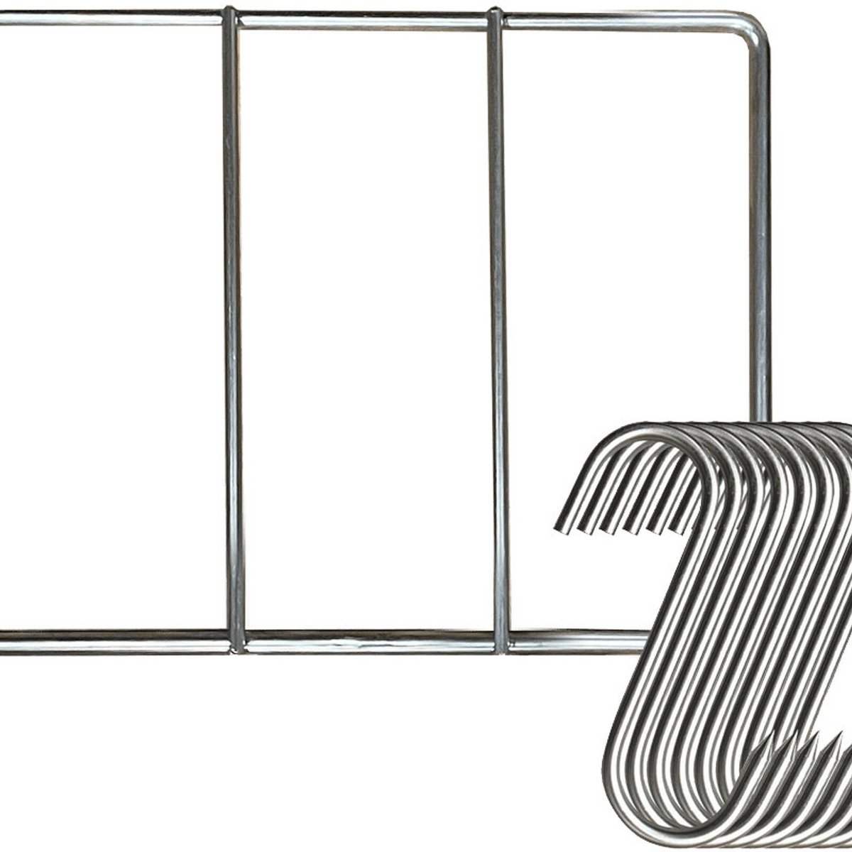 Biltong Rack & Hooks Set - 20 x 30 cm - Rectangular | Stainless Steel ...