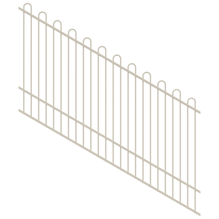 ProtectorAl 1201-2400W x 1500H Surfmist Loop Top Pool Fence Panel Raked ...