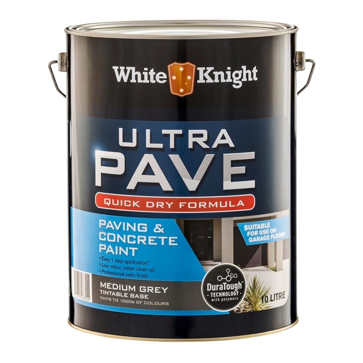 White Knight Ultra Pave 10L Medium Grey Quick Dry Paving Paint ...