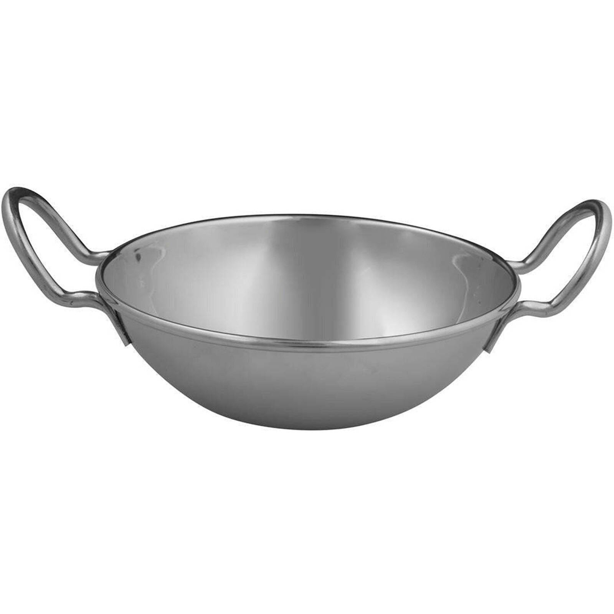 Avanti 26cm Stainless Steel Indian Balti Dish w/ Handle Round - Sliver ...