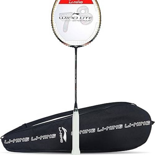 Li-Ning Wind Lite 700 Carbon Fibre Strung Badminton Racket with Full ...
