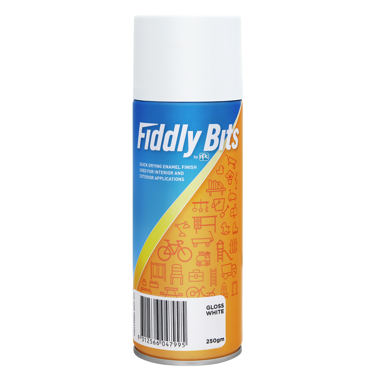 Fiddly Bits 250g White Gloss Spray Paint - Bunnings Australia