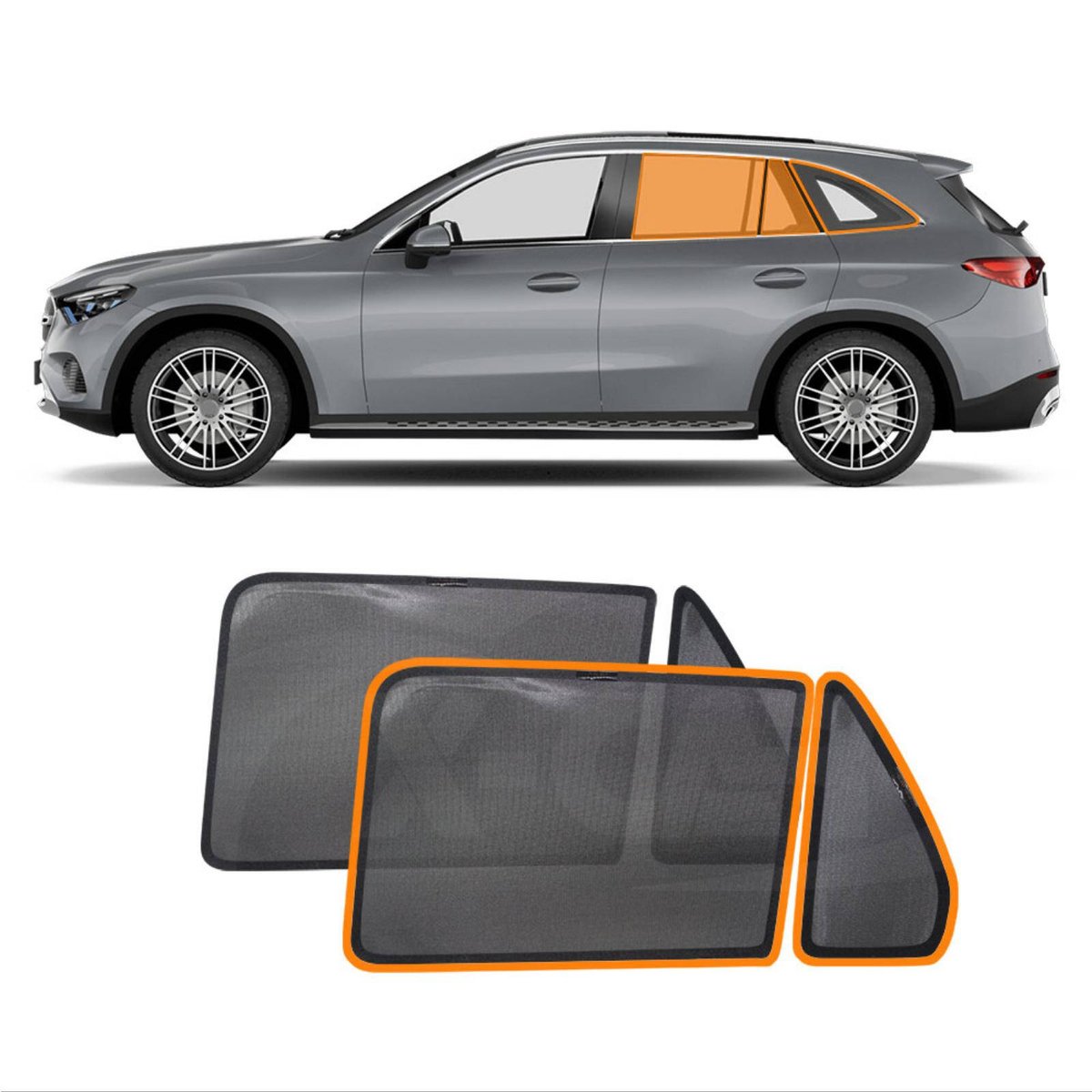 Rear Window Sun Shade for Mercedes-Benz GLC 2015-2022 Car Sun Blind ...