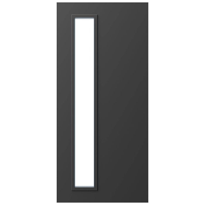 Thermtek 2040 x 820 x 41mm Parkwood Clear Glass Aluminium Entrance Door ...