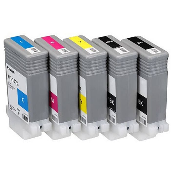 5x Pack Canon PFI-107 Ink Set - Bunnings Australia