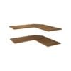 Lugna 900 x 580 x 16mm Cove Corner Adjustable Shelf - 2 Pack - Bunnings ...