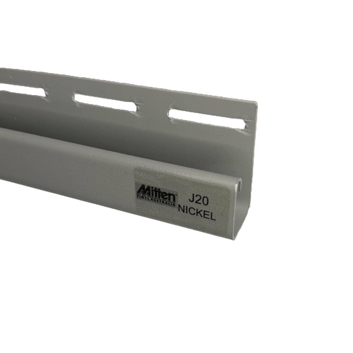 Mitten Vinyl Australia 3.66m Nickel J20 Trim Vinyl Cladding - Bunnings ...