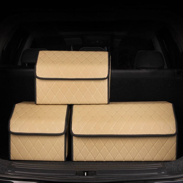 SOGA Large Beige Car Boot Organizer - Bunnings Australia