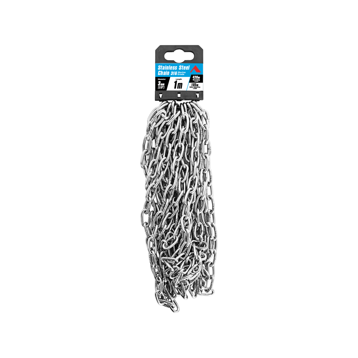 Pinnacle 3mm 1/8" x 1m Stainless Steel Chain - Bunnings Australia