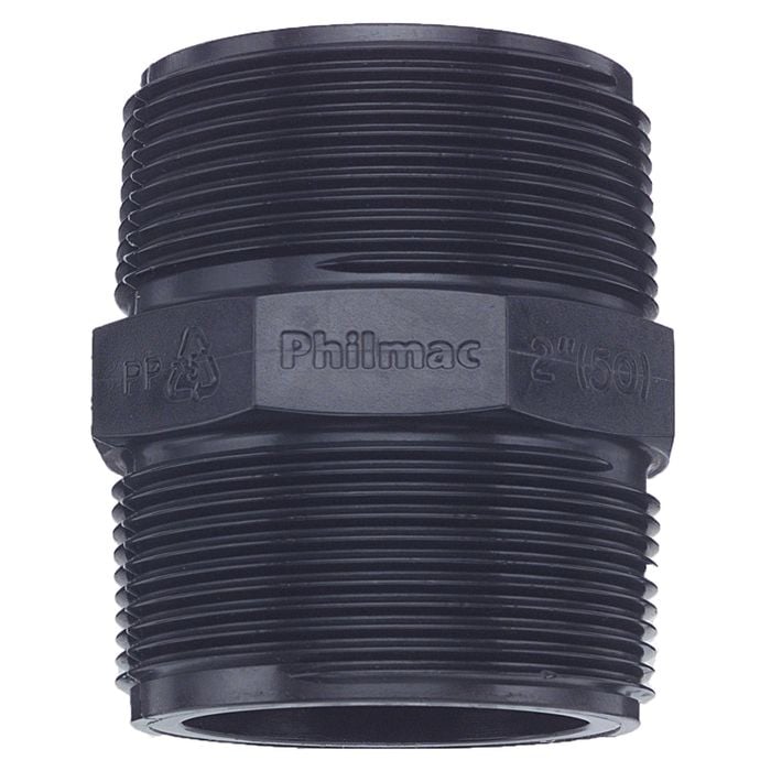 Philmac 1/2" BSP Thread Pipe Nipple - Bunnings Australia