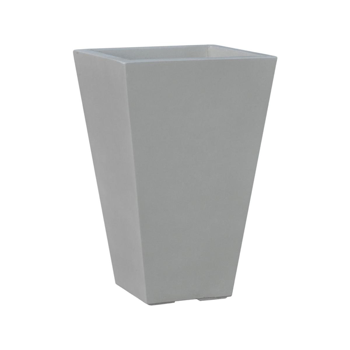 Northcote Pottery 32cm Grey Tapered Square Pot - Bunnings Australia