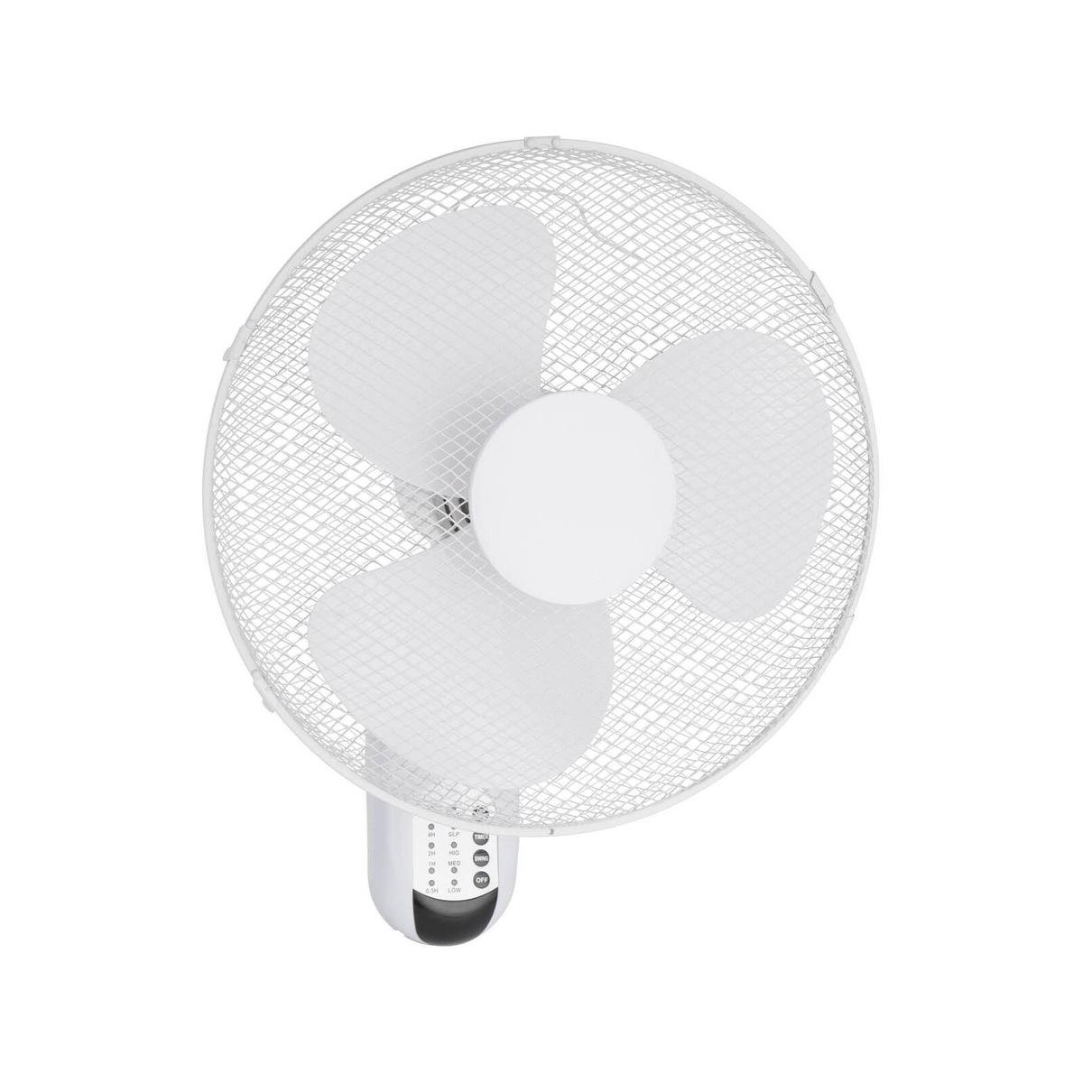Click 40cm White Remote Controlled Wall Fan - Bunnings New Zealand