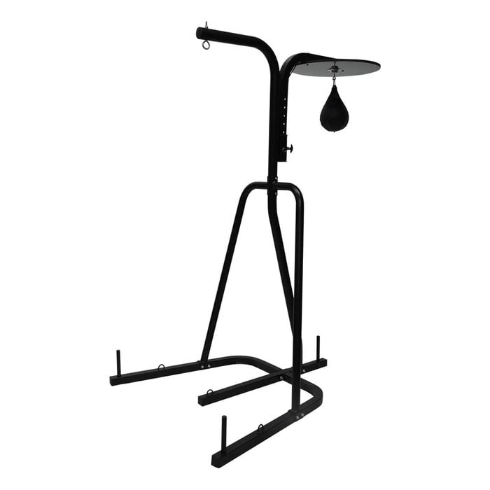 Boxing Punching Bag Rack - Boxing Stand - Black Rack + Speed Ball ...