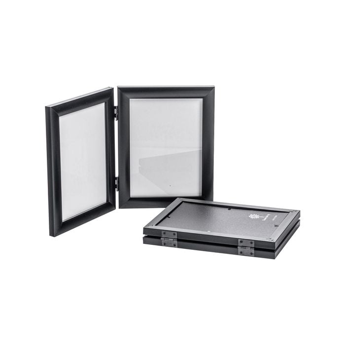 Nicola Spring Double 2 Photo Freestanding Hinged Folding Multi Picture ...