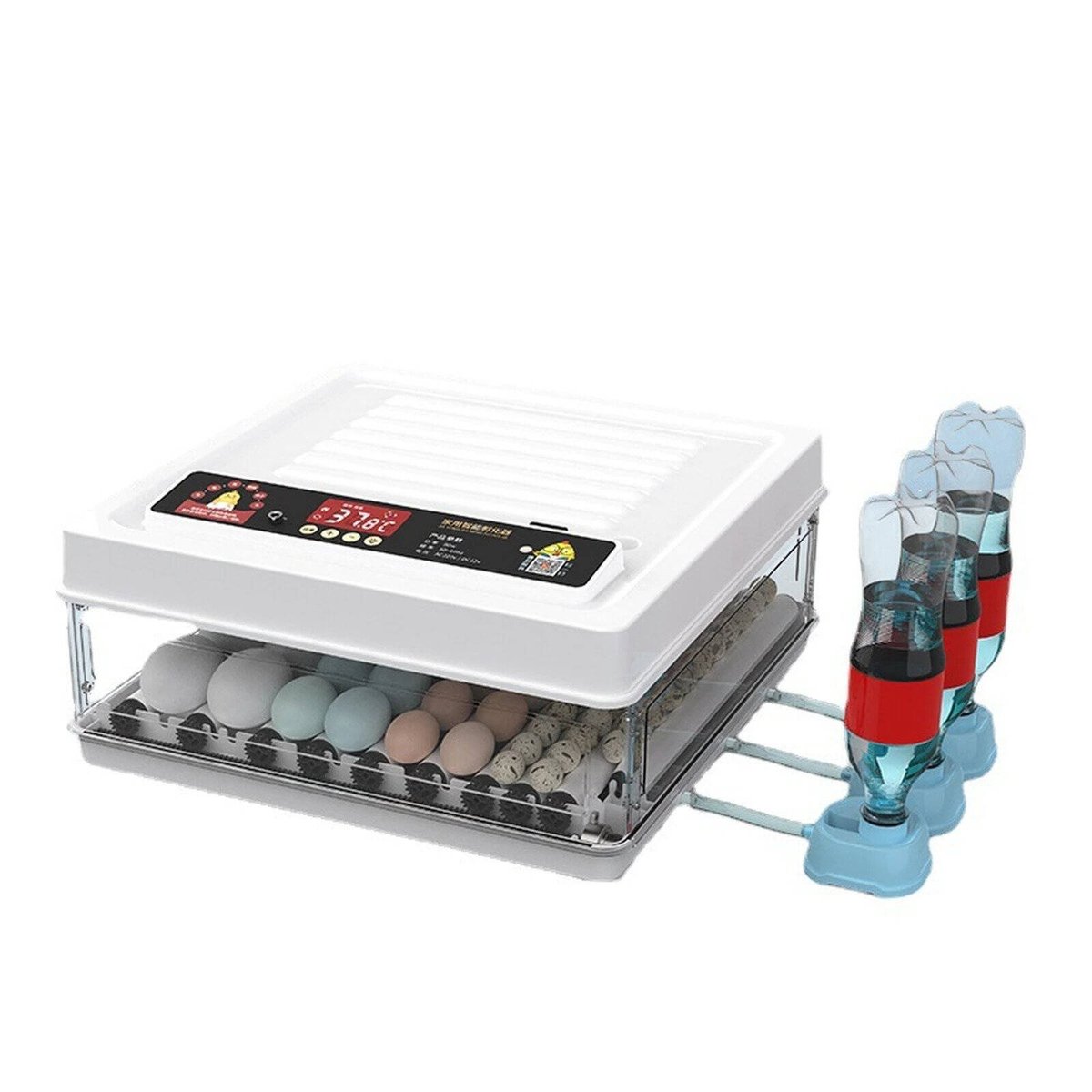 24 Eggs Incubator Fully Automatic Digital Chicken Quail Duck Eggs ...
