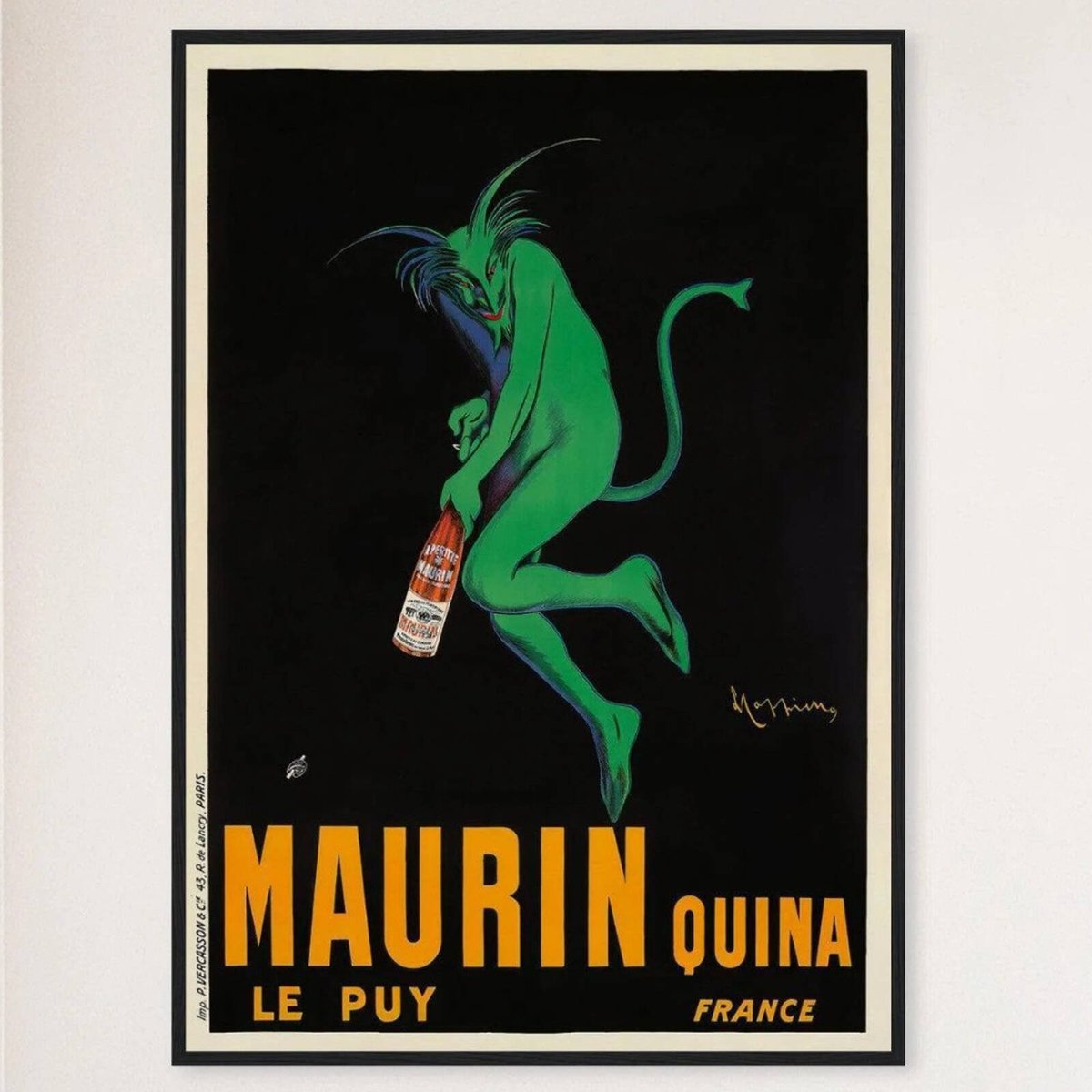 Galrie Maurin Quina Le Puy Vintage Advertising Poster by Leonetto ...