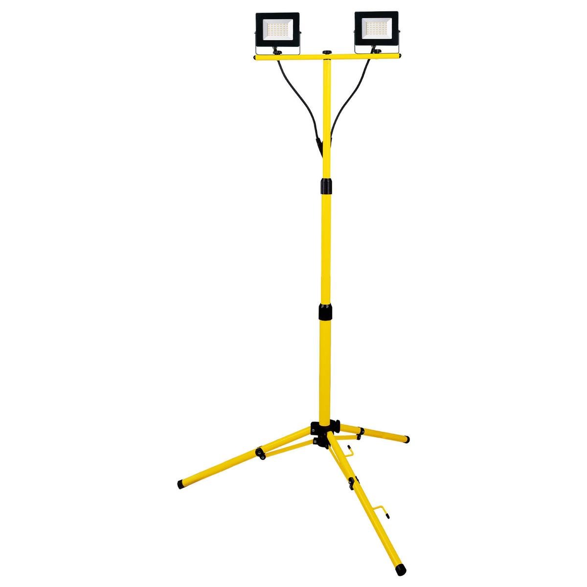 Arlec 2 x 20W 4000lm Warm White LED Worklight With Tripod - Bunnings ...