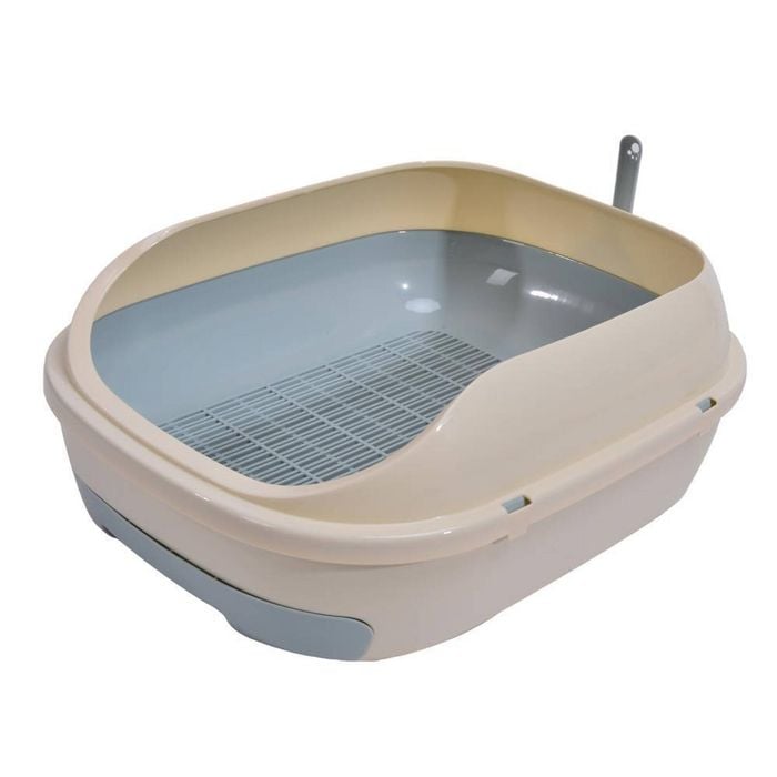YES4PETS Large Portable Cat Toilet Litter Box Tray with Scoop and Grid ...