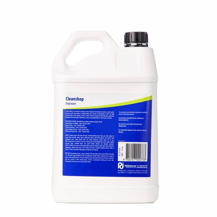 Peerless JAL 5L Cleanshop Heavy Duty Cleaner Degreaser - Bunnings Australia