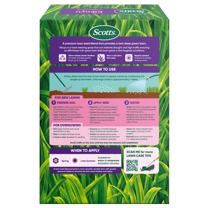 Scotts Lawn Builder 1.4kg Seed & Feed Kikuyu Lawn Seed - Bunnings Australia Scotts Lawn Builder 1.4kg Seed & Feed Kikuyu Lawn Seed - Bunnings Australia